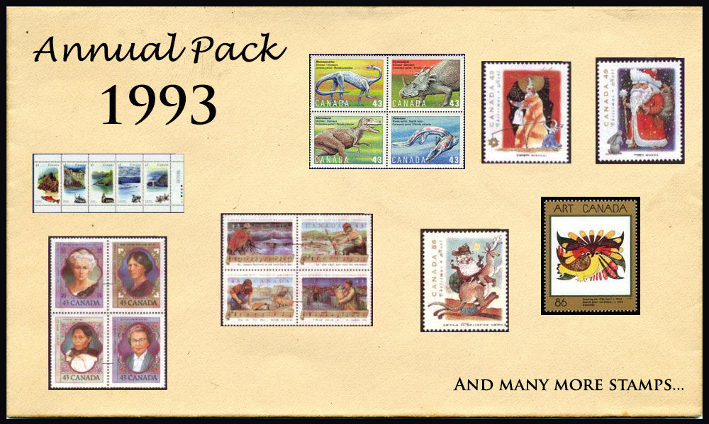 Buy Canada Complete Year Set 1993 - Mint | Vista Stamps