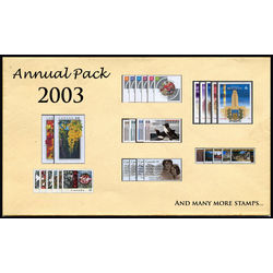 Buy Canada Complete Year Set 2003 - Mint | Vista Stamps