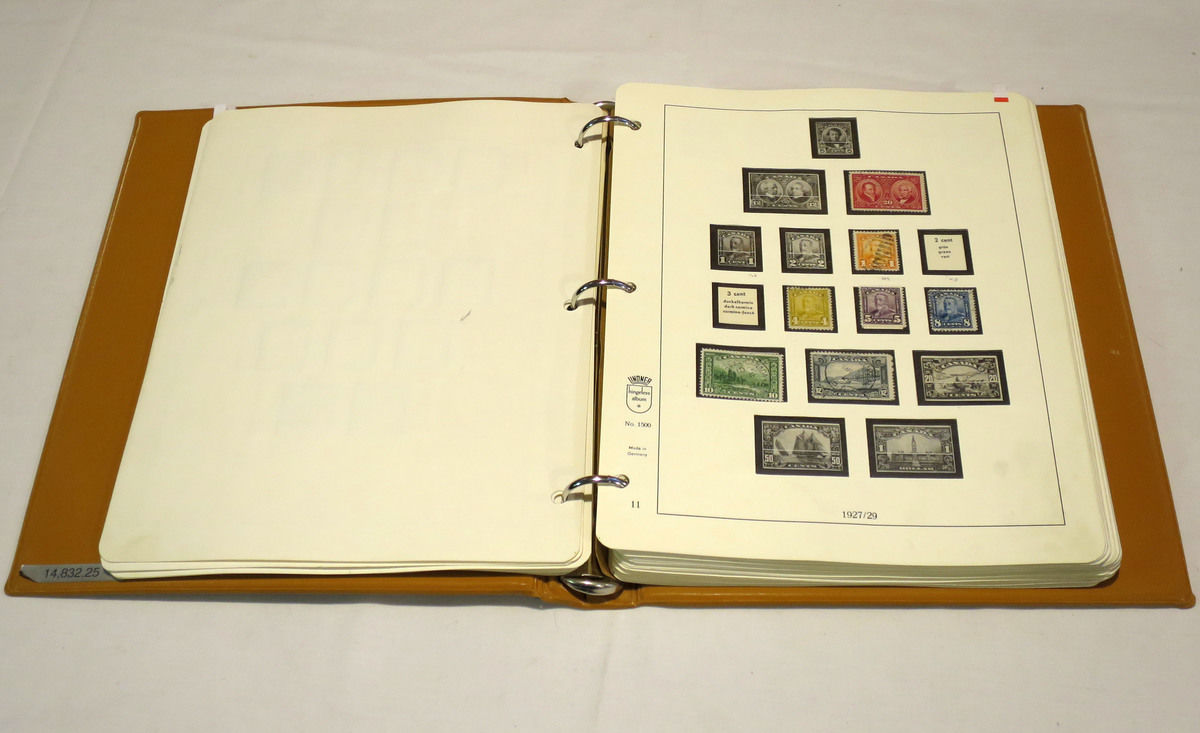 Buy Canada - A used light brown Lindner album for stamps from 1851 to ...