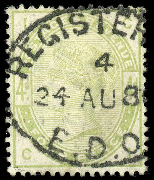Buy Great Britain #103 - Queen Victoria (1884) 4 pence - Watermark 30 ...